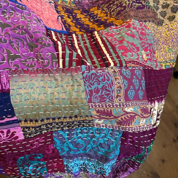 Bohemian Patchwork Quilt Kantha Quilt Handmade Vintage Quilts Boho Twin ...