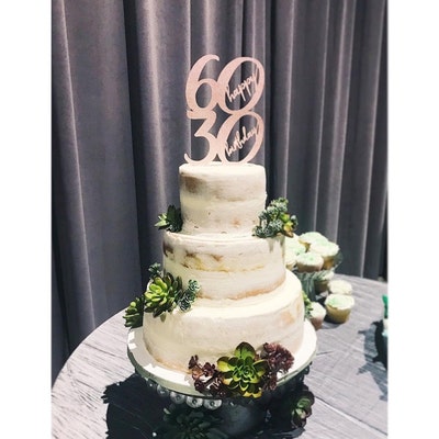 Custom Cake Toppers. Customised Messages Cake Topper. Gold - Etsy