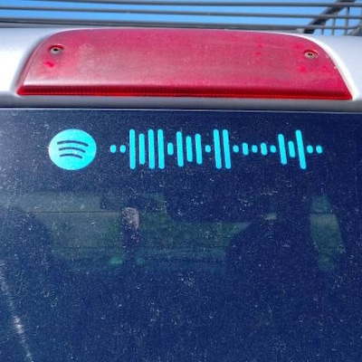 Custom Spotify Song Code Vinyl Decal Song Code Sticker Music Code Decal ...