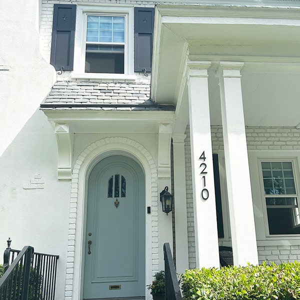 4 Inch Modern Plastic House Numbers Letters - Etsy