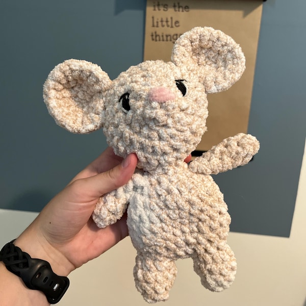 Millie Mouse Crochet Stuffed Animal Pattern - Amigurumi English US ...