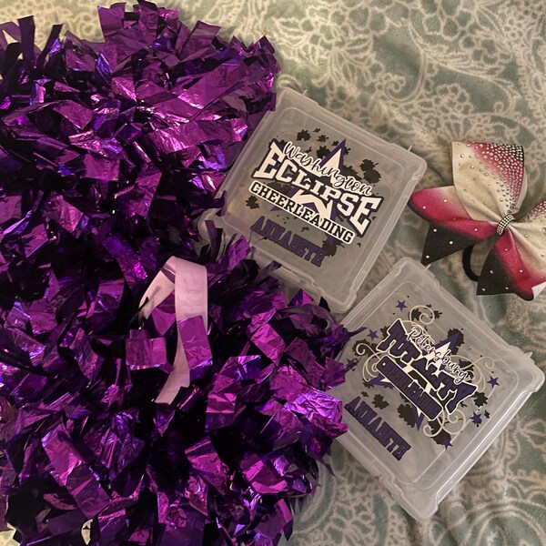 Cheer Bow Box, Cheer Bow Holder, Bow Box, Cheerleading Bow Box, Bow ...