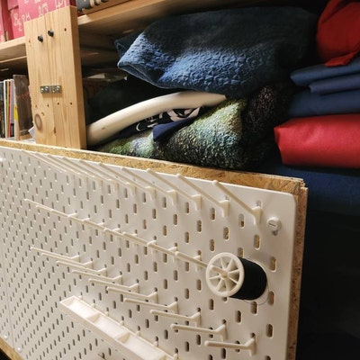 IKEA SKADIS Perforated Plate 10x Thread Spool Holder, Thread Holder for ...