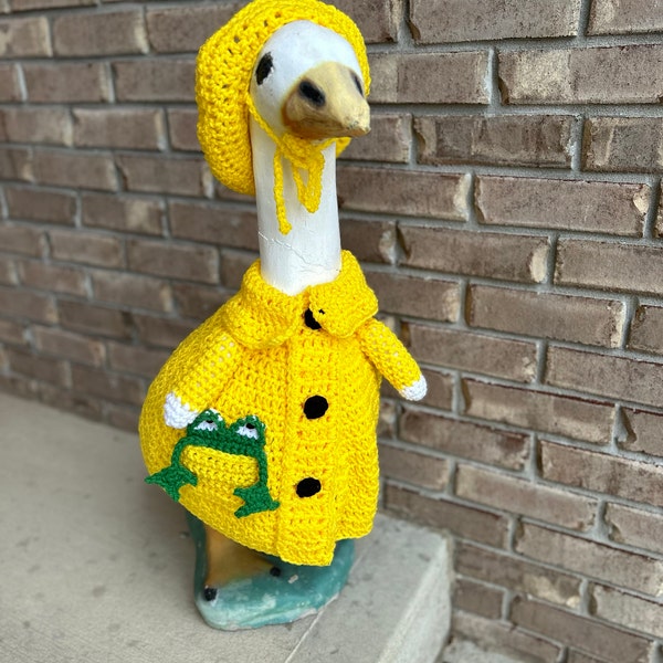 Tiger Goose Geese Outfit Lawn Goose Clothes Garden Statue Dress Patio ...