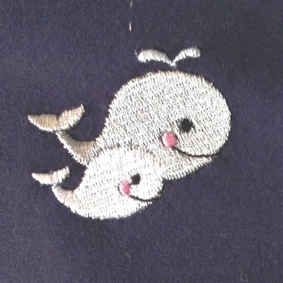 Mini Whales Small Filled Machine Embroidery Design. 3 Sizes 4x4 Hoop ...