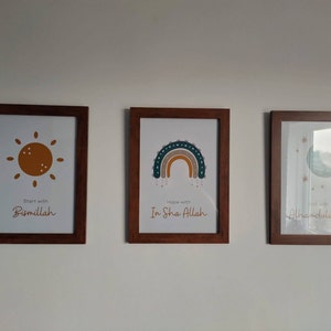 Daily Prayers Print 5 Daily Salah Poster Islamic Nursery - Etsy