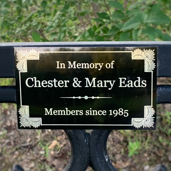 Laser Engraved Metal Plate - Custom Memorial Plaque - Personalized to ...