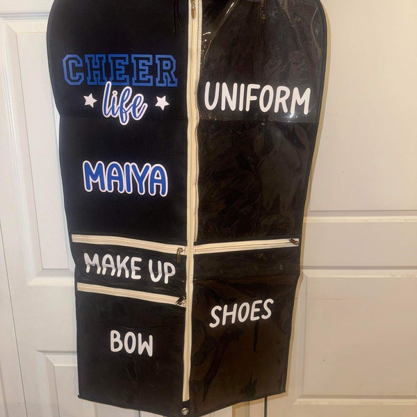 Personalized Cheer Garment Bags - Etsy