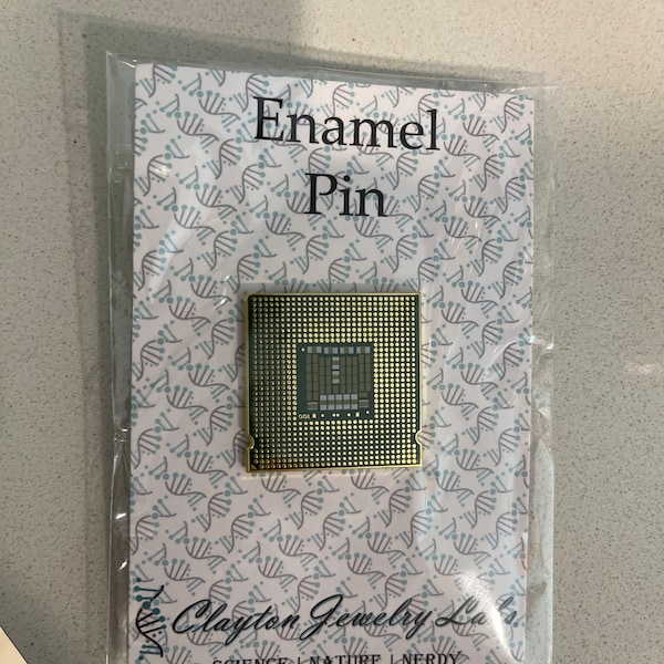 CPU Processor Chip Hard Enamel Pin - Etsy