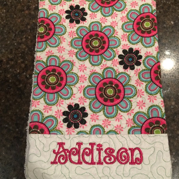 7x11, 7x12, 8x12, 8x14 Quilted Rectangle Burp Cloth in the Hoop ...