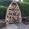 New!!! Gothic Arched/boat - Shaped Log Store. DELIVERED FULLY ASSEMBLED ...