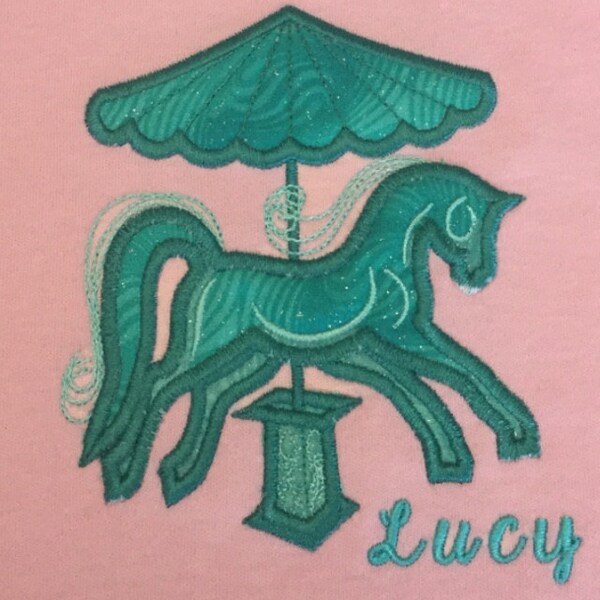 Carousel Horse Applique - Etsy