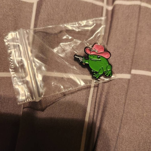 Cowboy Frog Enamel Pin - Etsy