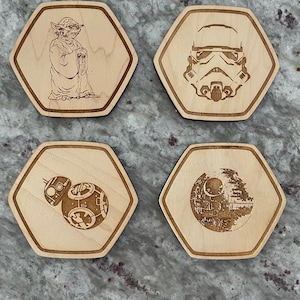 Star Wars Coasters Star Wars Party Decorations Star Wars Gifts Baby ...