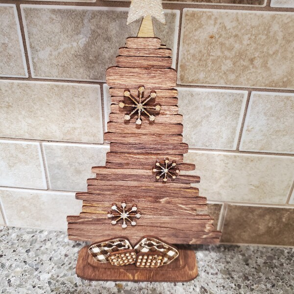 Rustic Christmas Tree SVG, Glowforge Ready File - Etsy