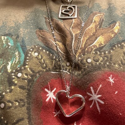 Heart Silverware Necklace, Vintage 1946 Queen Bess Vintage Silverware ...