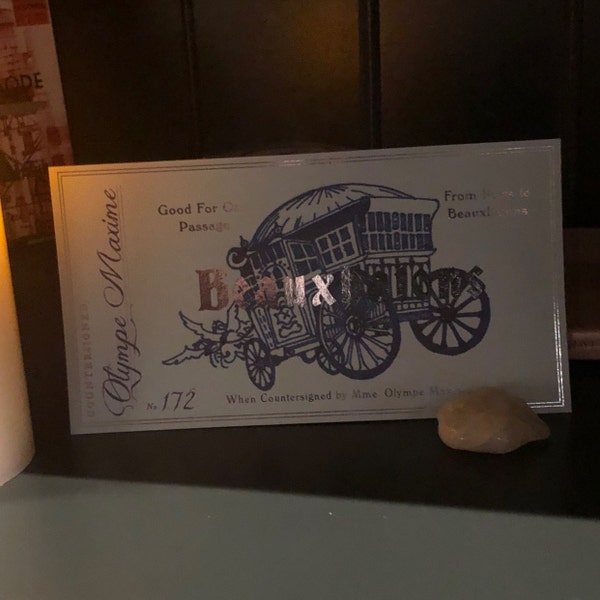 French School Stagecoach Ticket - Etsy