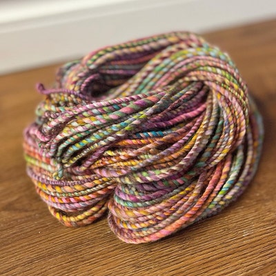 Art Yarn Drop Spindle W/fiber, Wood Burned Spiral Design, Top Whorl ...