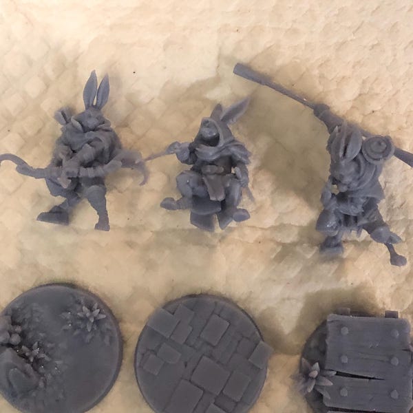 Pest Mascot Minis - 4 Poses - 3D Print - 6k Resin, Dnd, D&D, TTG, RPG ...