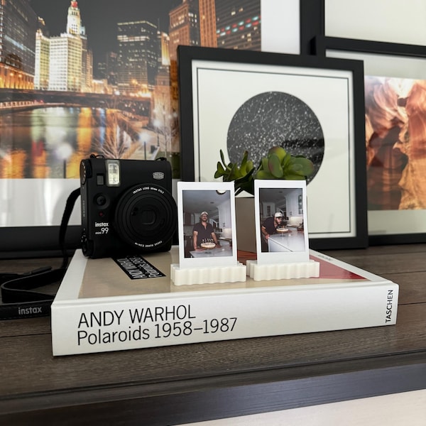 Instax Mini Polaroid Photo Stand Set of 3, Modern Fujifilm Instant Film ...