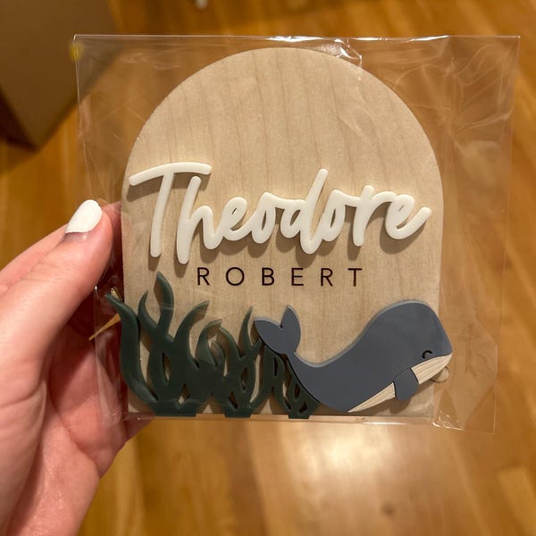 Boy Name Sign | Mini Baby Name Sign | Name Announcement | Baby Boy ...