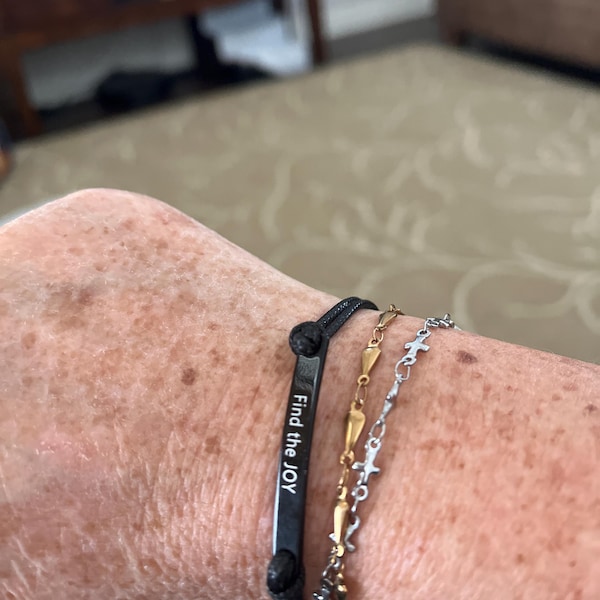 Custom Medical Alert Bracelet, Personalized Leather Rope Bracelet With ...