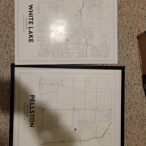 Custom City Map, Any Town, Any City, Custom Area Map, Custom Map Print ...