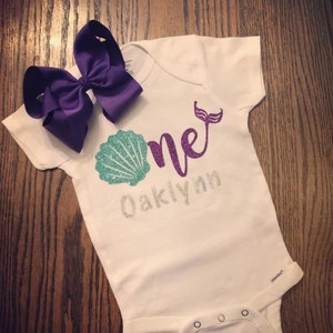 One Mermaid Style Image First Birthday JPG, Png & SVG, DXF Cut File ...