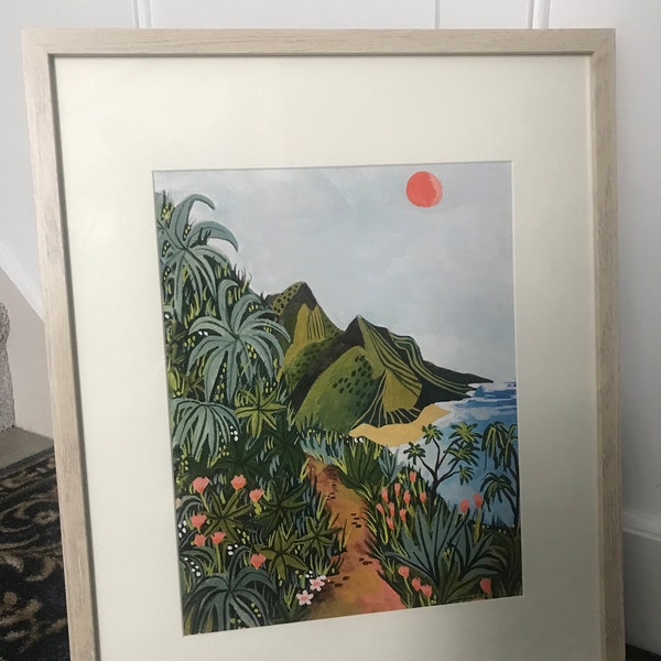 Napali Coast: Wall Art, Art Print, Napali, Hawaii, Kauai, Tropical Art ...