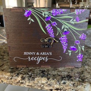 Sunflowers Recipe Card Box With 9 Recipe Dividers & 150 Recipe - Etsy