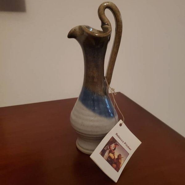 Handmade Stoneware Rebekah Pitcher: Nichols Pottery, Biblical Gift ...
