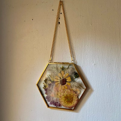 Pressed Flower Flower Wall Decor Hanging Frame Flower Frame Flower ...