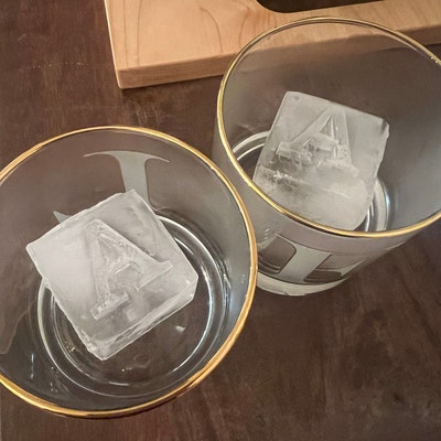 Custom Ice Mold, Letter Ice Cubes, Monogram Ice Mold, Personalized ...