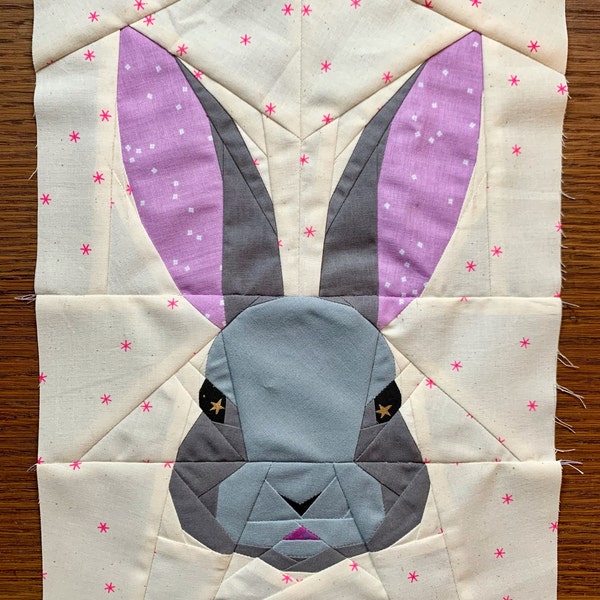 BUNNY Quilt Pattern | PDF Download | Paper Piecing | Spring | Garden ...