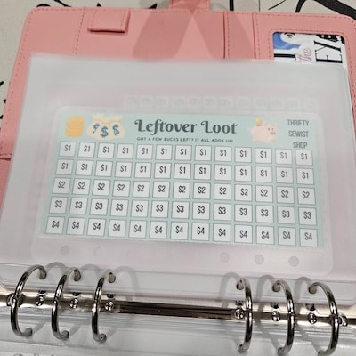 Leftover Loot A6 Savings Challenge Digital Download - Etsy
