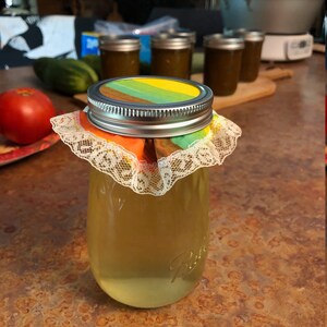 Decorative Canning Lid Covers Set of 12 Assorted Sizes & Colors ...