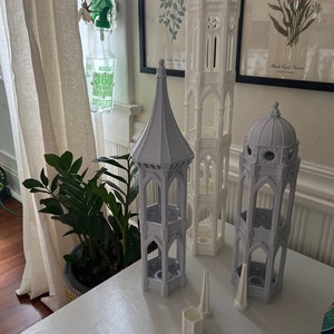 Gothic Tower Stackable Moss Pole Stls for 3D Printing, Plant Totem ...
