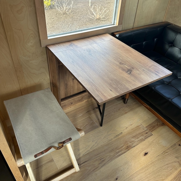 Wheeled and Portable Wooden Table, Foldable and Extendable Dining Table ...