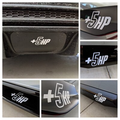 Plus 5 Horsepower 5hp Decal Window Sticker - Etsy