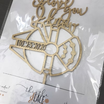 I Love You I Know Cake Topper, Wedding Cake Topper, Geek Wedding Cake ...