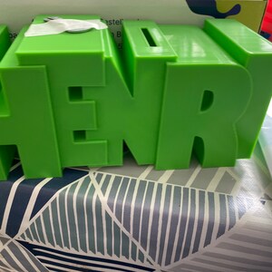 Personalized Money Box Custom Name Money Box Monogram Piggy Bank ...