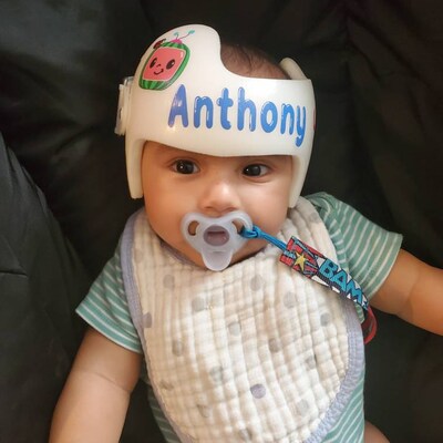 Custom Design Doc Band Decoration Decals, Stickers, Cranial Helmet ...