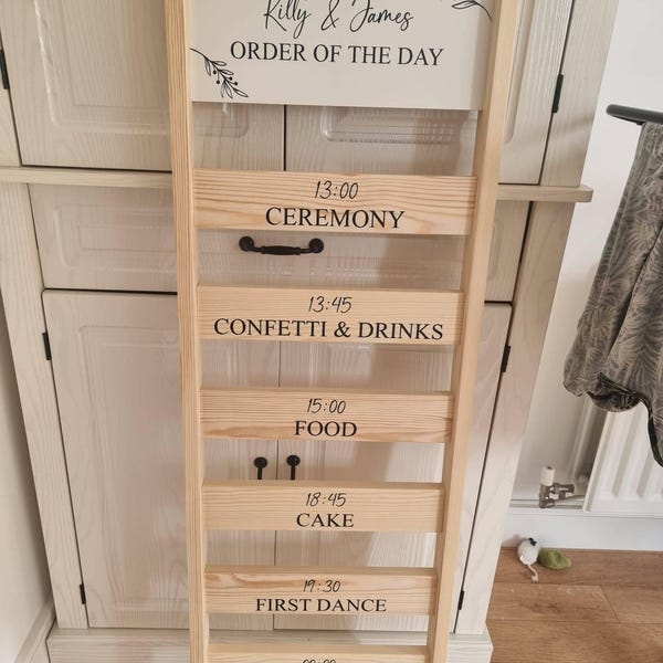 Customisable Wedding Cake Menu Sign | Wedding Cake Flavour Display ...