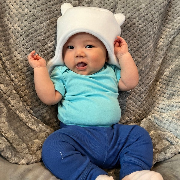 Finn Hat Adventure Time Inspired Hat for Baby, Toddler, Child, Newborn ...