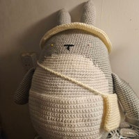 Handmade Crochet Fat Cat Plush Toy Adorable Amigurumi Kawaii Chubby Cat ...