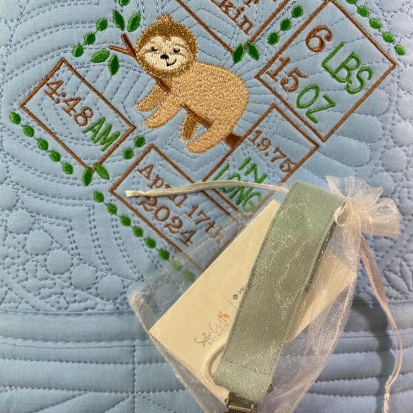 Heirloom Baby Quilt, Victorian Scroll Monogrammed Personalized Baby ...