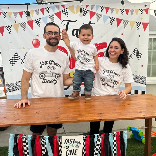 Personalized Fast One Birthday Shirt, Race Car Birthday Shirt, 1st ...