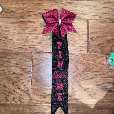 Pin Me Cheer Ribbon Pin Me Bow Cheer Gift Team Cheer Gift Nationals ...