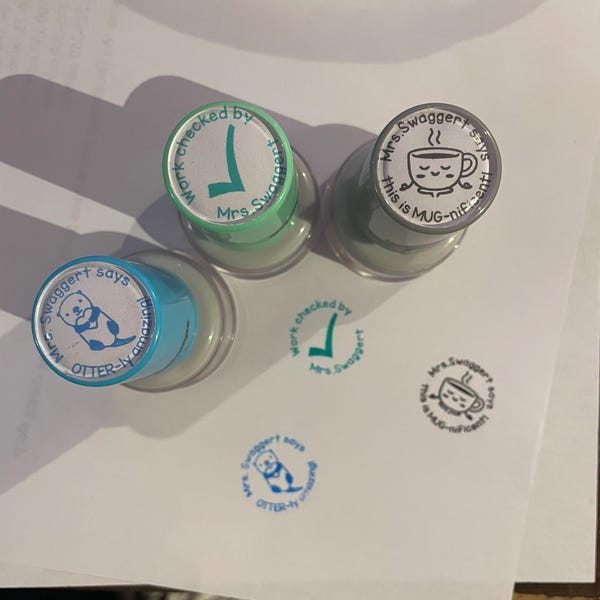 All-custom Checklist Stamps,teacher Stamps,personalized Checklist ...