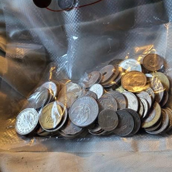 Old Exotic World Coins Bulk Lot World Money From a Big Pile, Various ...